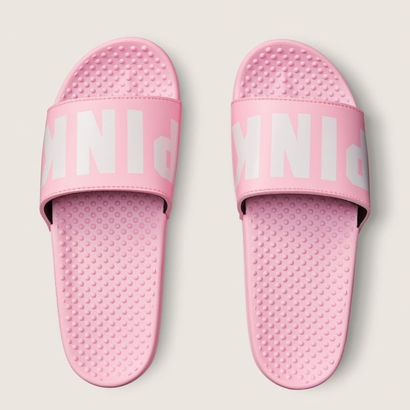 PINK Victoria's Secret | Shoes | Vs Pink Slides Size Large Fits A 9 ...